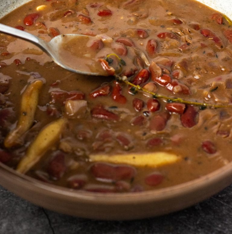 Vegan Jamaican Stew Peas - Healthier Steps
