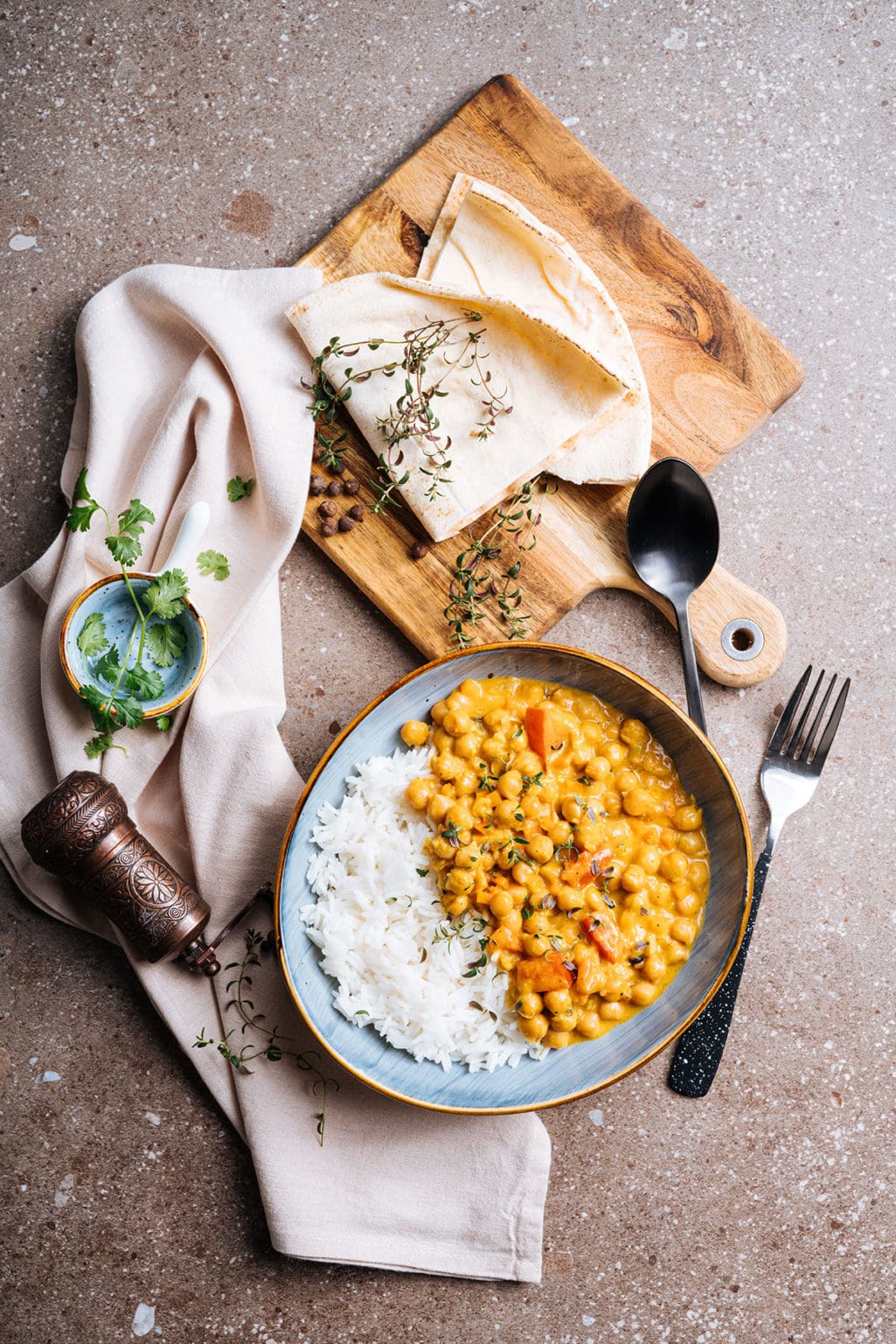 Jamaican-Style Vegan Chickpea Curry - Healthier Steps
