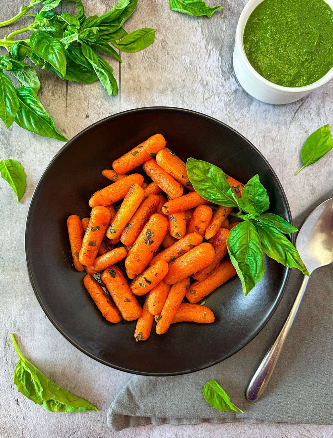 Basil Carrots - Healthier Steps