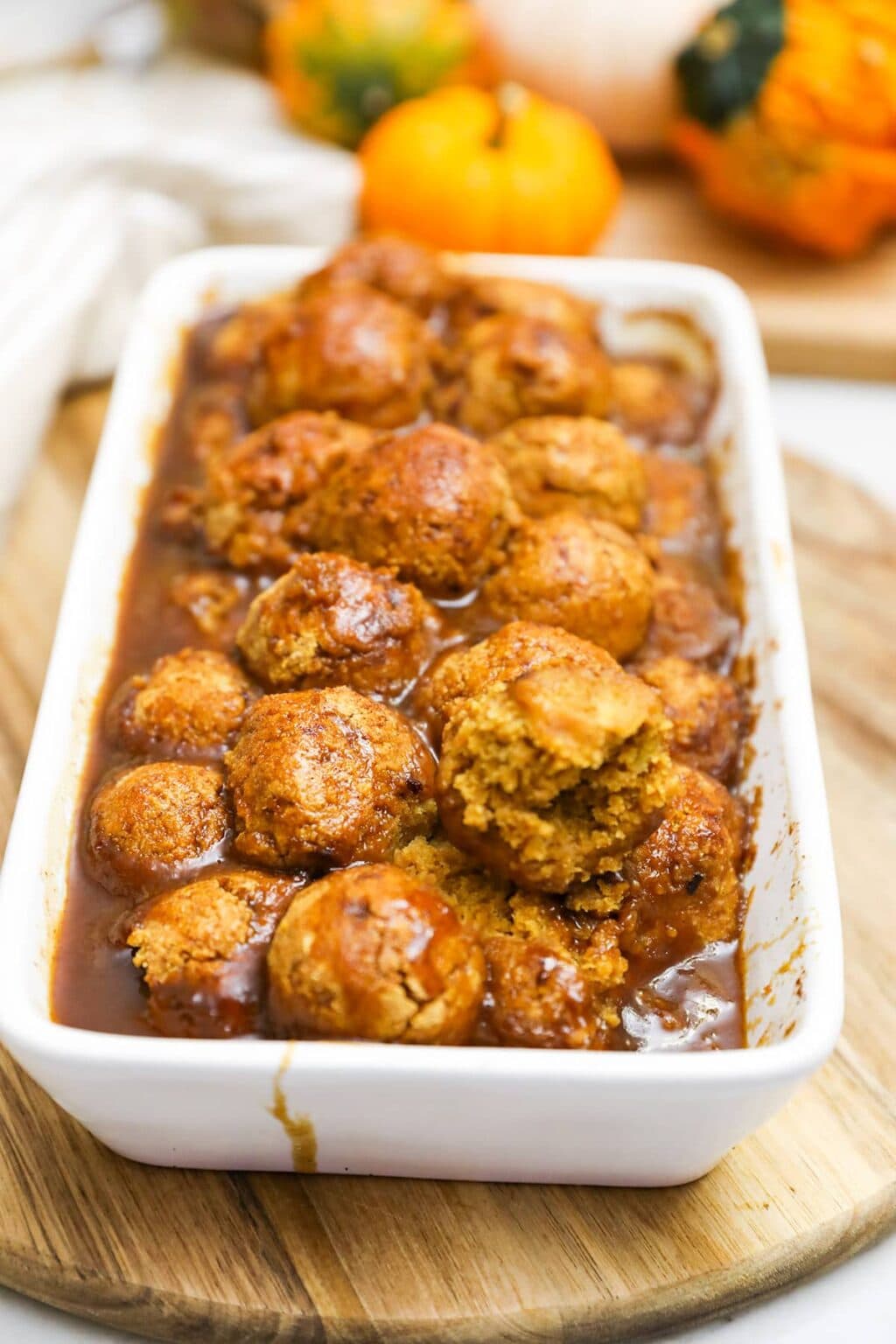 Gluten-Free Pumpkin Pull-Apart Cinnamon Roll - Healthier Steps