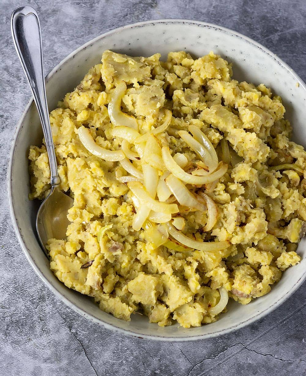 Mangu Recipe Dominican Mashed Plantains - Healthier Steps