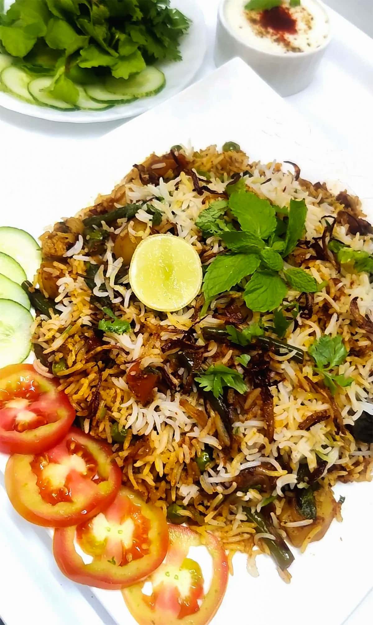 Vegan Biryani - Healthier Steps