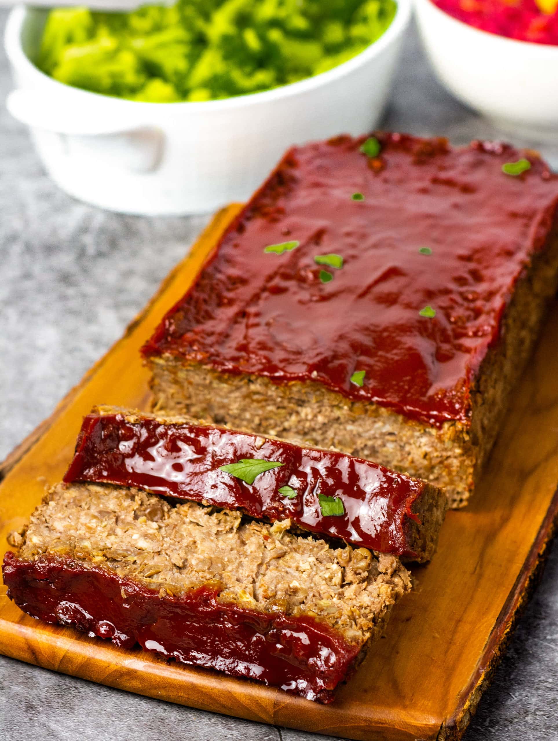 Vegan Lentil Loaf - Healthier Steps