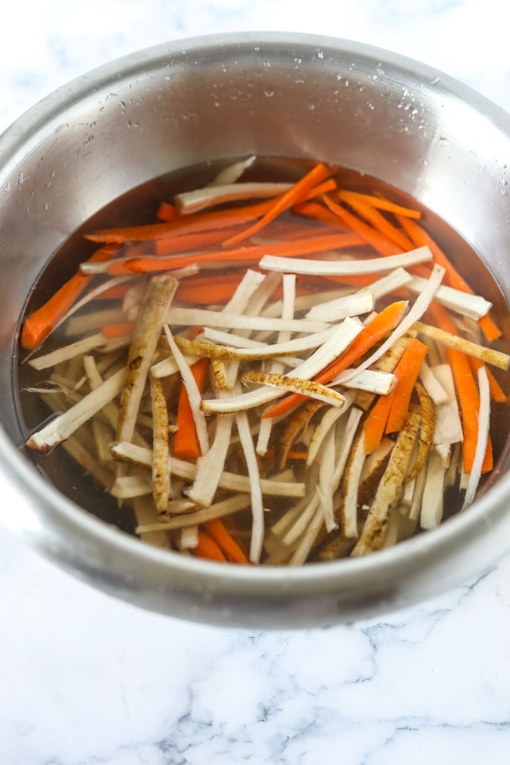 Stir Fried Burdock Root - Healthier Steps