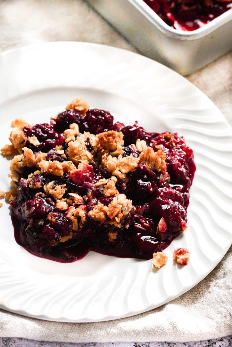 Gluten Free Berry Crisp - Healthier Steps