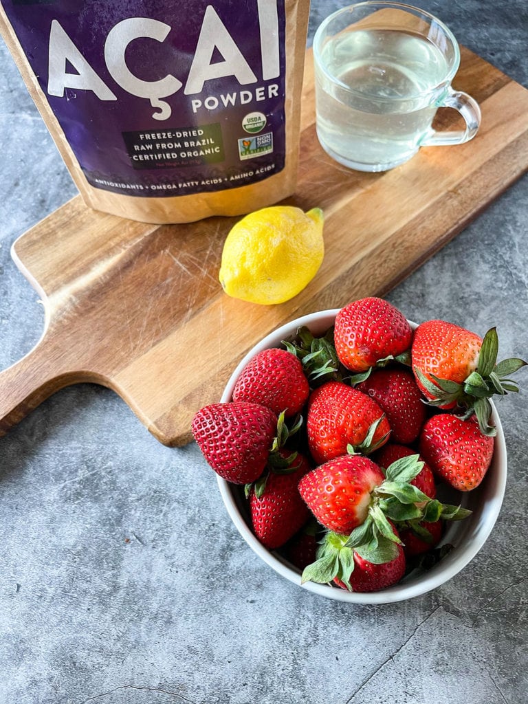 Strawberry Acai Lemonade - Healthier Steps