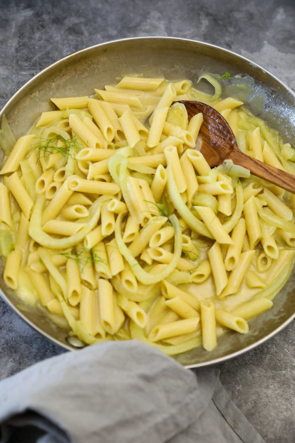 Vegan Fennel Pasta - Healthier Steps