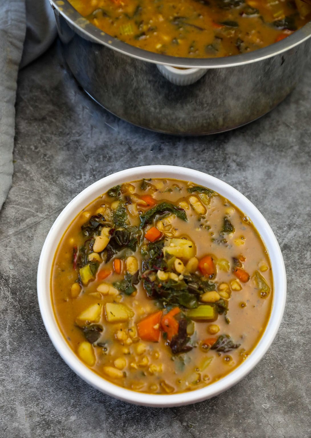 Swiss Chard Soup - Healthier Steps
