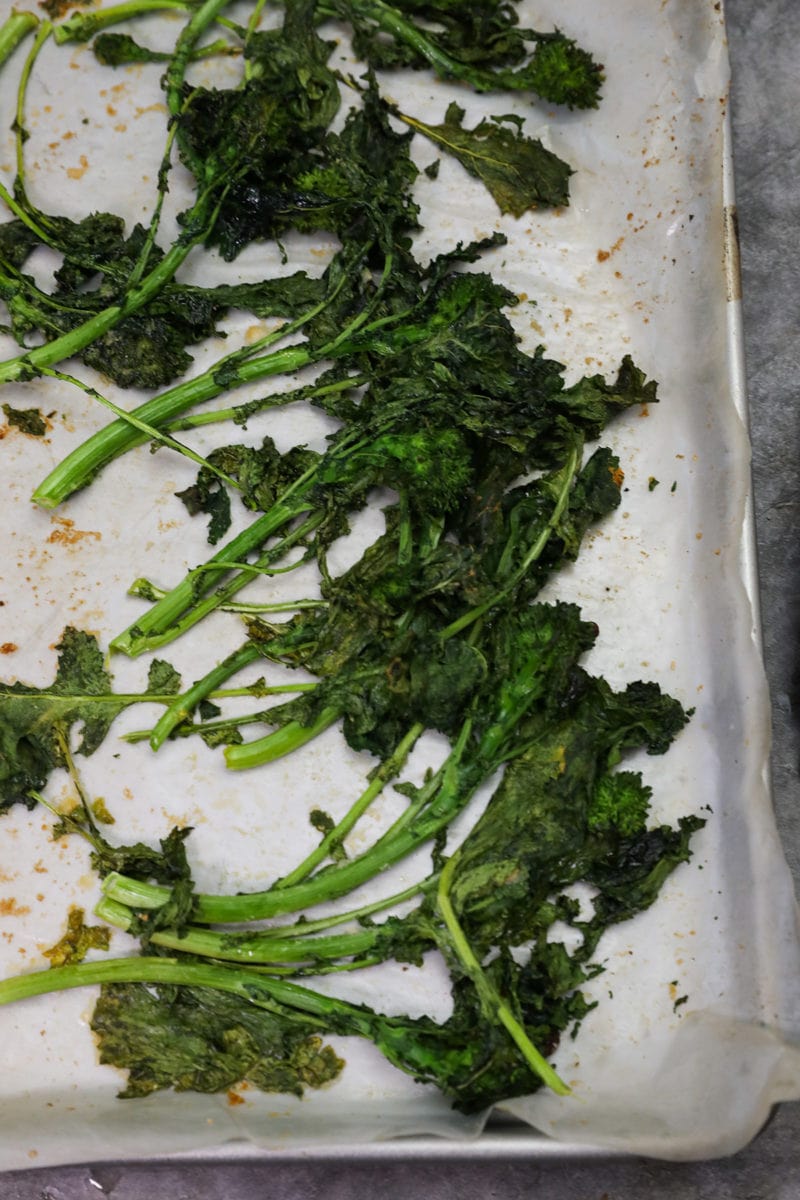 Roasted Broccoli Rabe - Healthier Steps