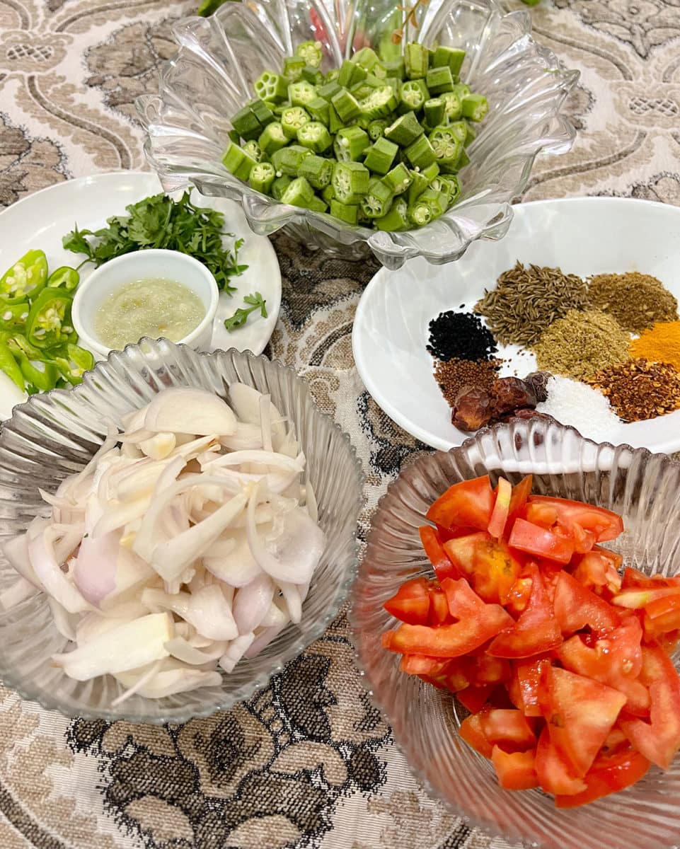 Masala Okra (Bhindi sabzi) - Healthier Steps Rin