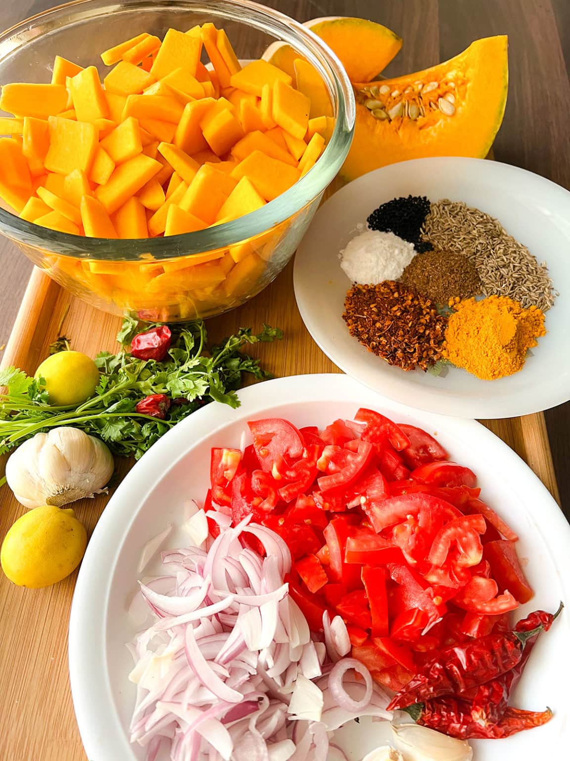 Pumpkin Bhaji (Kaddu sabzi) - Healthier Steps