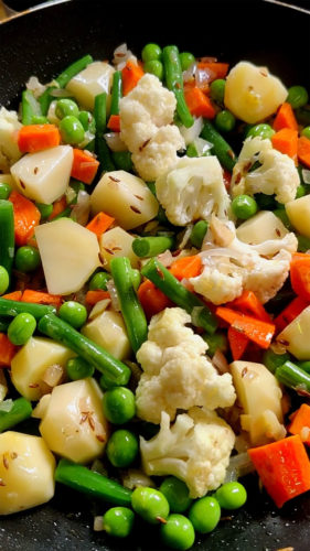 Mixed Vegetable Masala - Healthier Steps