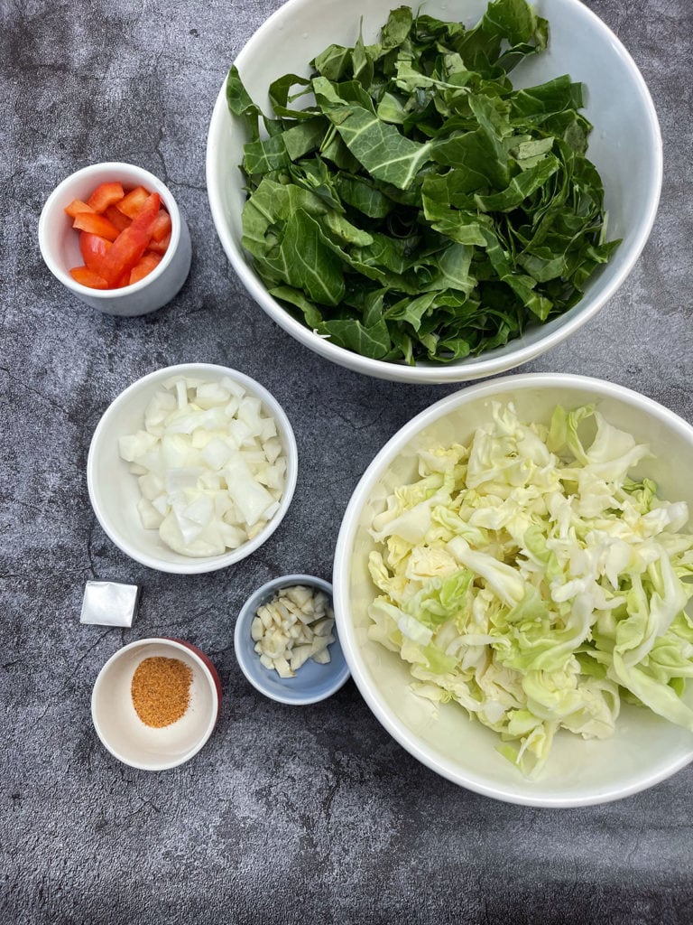 Vegan Collard Greens And Cabbage - Healthier Steps