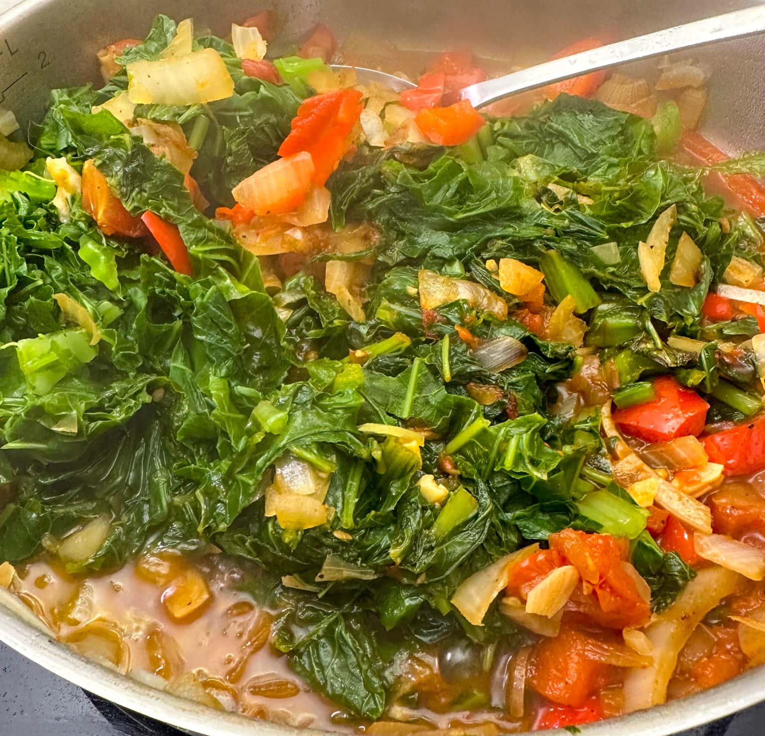 Vegan Mustard Greens - Healthier Steps