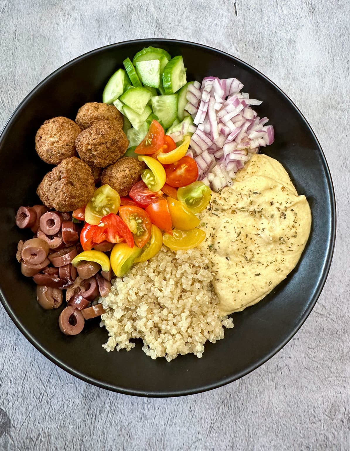 Vegan Hummus Bowls - Healthier Steps